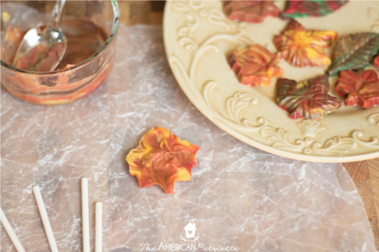 How to Make Candy Fall Leaves - The American Patriette